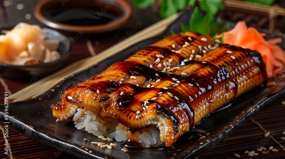 Umaki Tamago Unagi Japanese sweet egg rolled barbecued eel Sweet egg ...