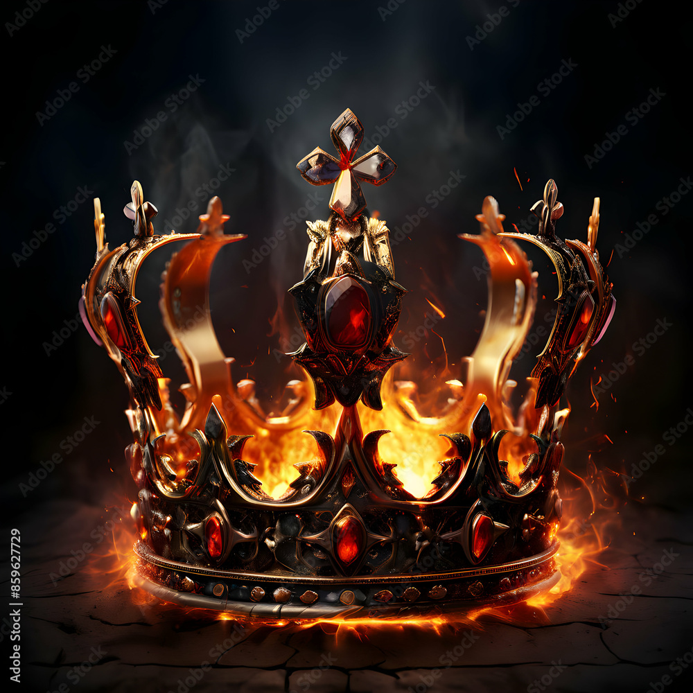 fiery king crown. rise and fall of a medieval empire. Medieval, king ...