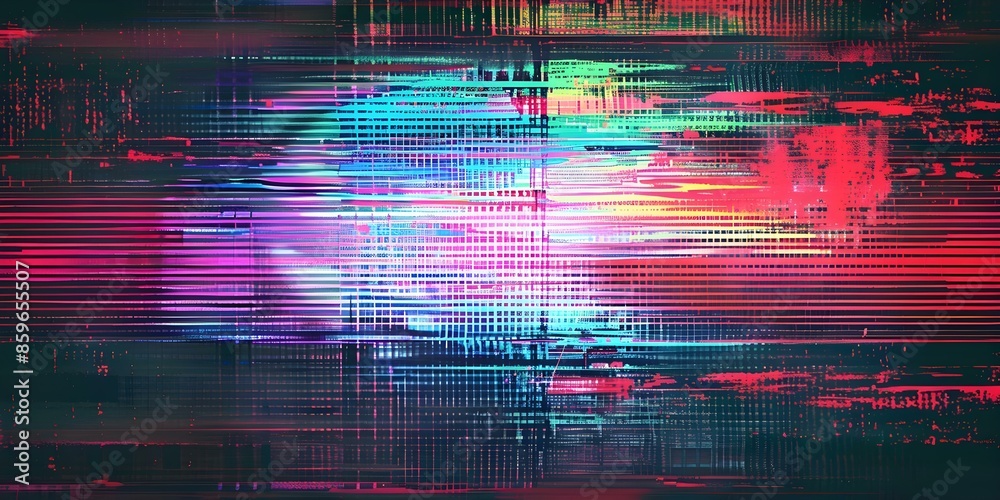 Vintage VHS Scanlines or TV Static Noise Overlay Enhancing the Retro ...