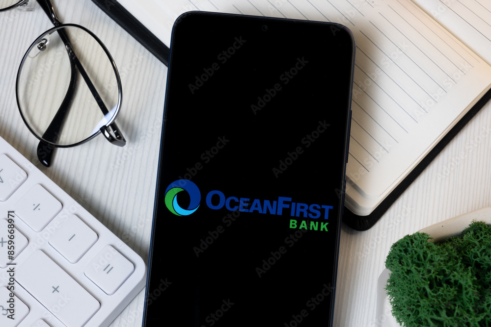 New York, USA - 1 June 2024: OceanFirst Bank Logo on Phone Screen ...
