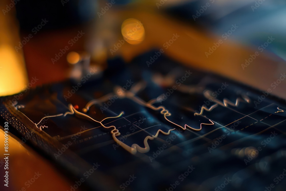 Minimalist ECG patch for continuous heart monitoring, featuring ...