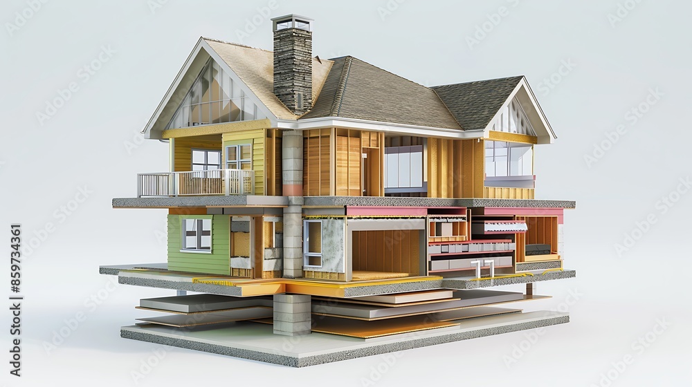 detailed cross-section of a home showing the layers behind fiber cement ...