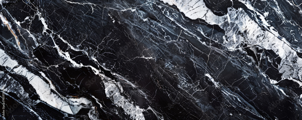 Marble abstract background featuring a striking combination of black ...