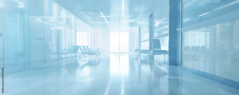 Medical background featuring a clean, sterile white environment with ...