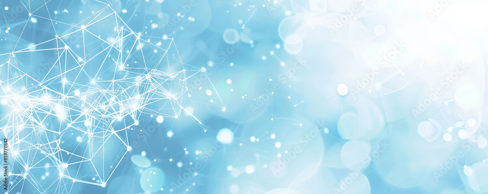 Medical background featuring a light blue gradient with glowing white ...