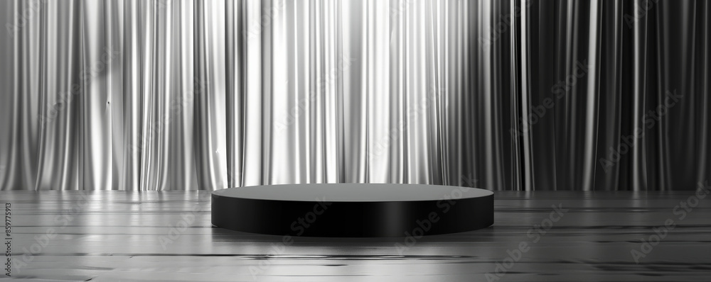 Winner award podium background with a minimalist black podium, sharp ...