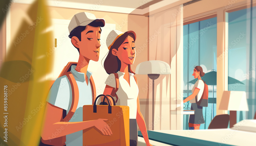 Hotels are the chapters in the story of travel: Depict a traveler ...