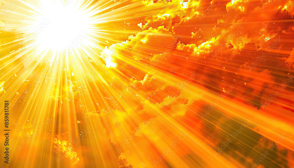 Heat is the relentless hammering of the sun's rays: Picture the sun's ...