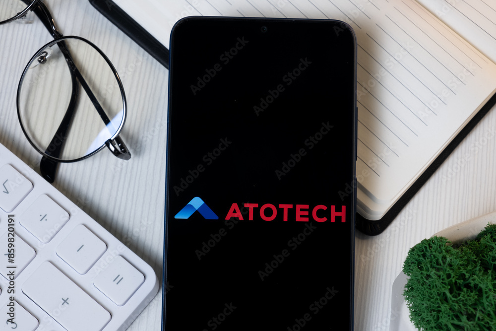 New York, USA - 11 June 2024: Atotech Logo on Phone Screen, Company Icon Stock Photo | Adobe Stock