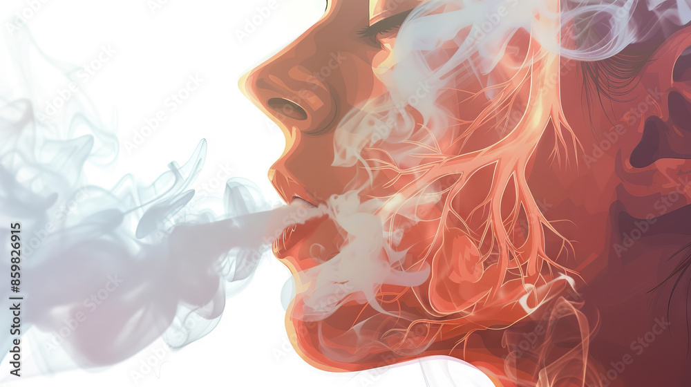 Smoking is the silent killer that creeps into every breath: Illustrate ...