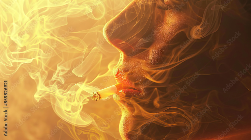 Smoking is the silent killer that creeps into every breath: Illustrate ...