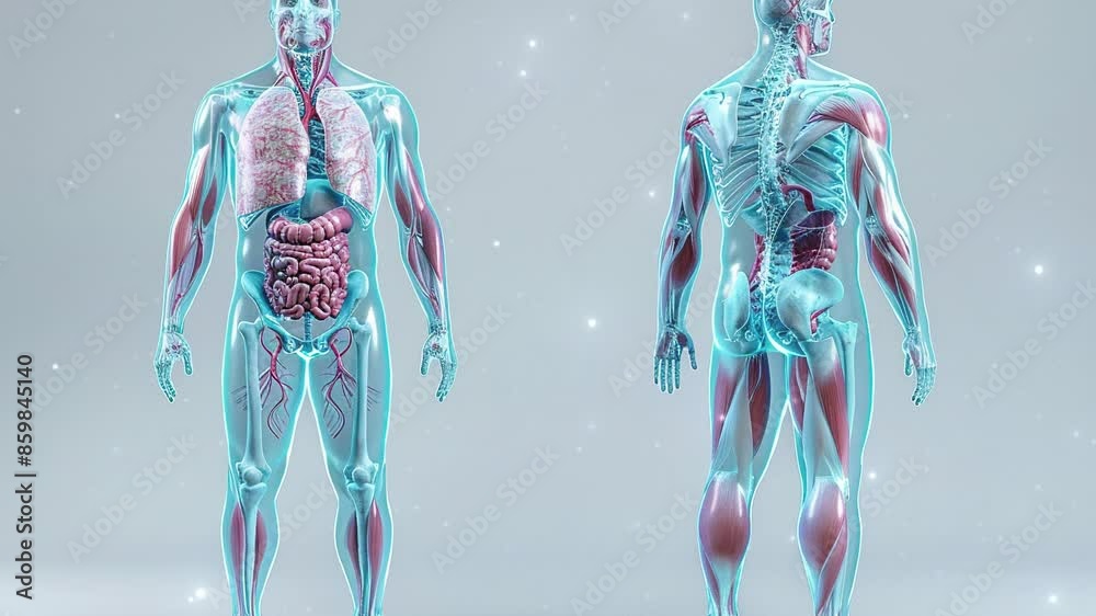 Medical concept. 3d human medical anatomy illustration. Human anatomy ...