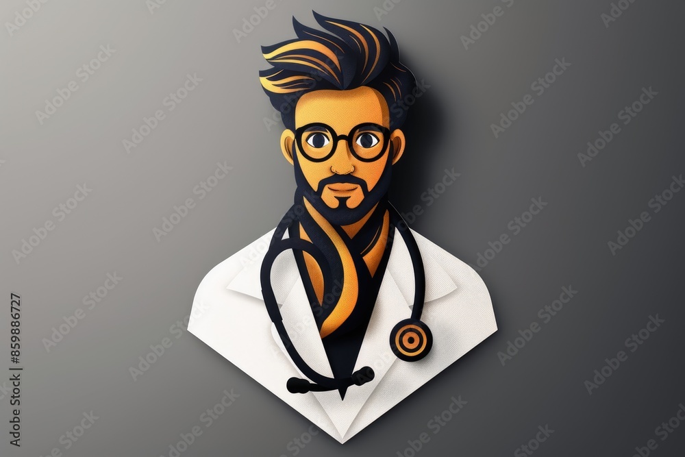 Logo healthcare excellence: banner medicine, doctors, pharmacology ...