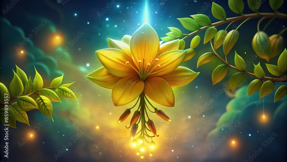 of Kani Konna flower, Cassia fistula, for Vishu festival celebration in ...