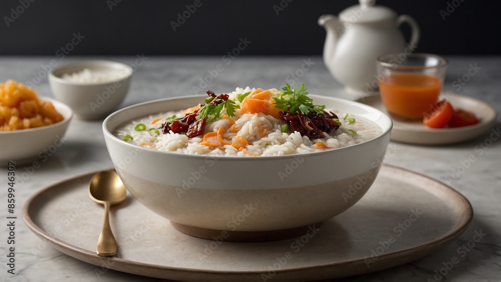 Juk (Rice Porridge) korean food Stock Illustration | Adobe Stock