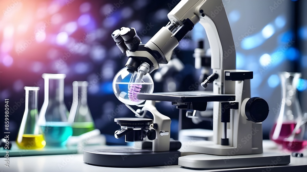 Medical DNA lab science research scientist laboratory clinic medicine ...