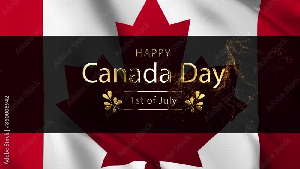 Luxury Happy Canada Day Text Animation Videos, Happy Canada Day, 1St ...