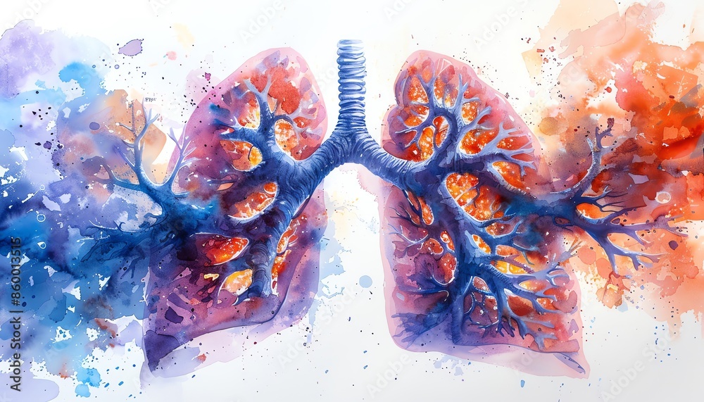 stunning Worms-eye view of the Respiratory System using detailed ...