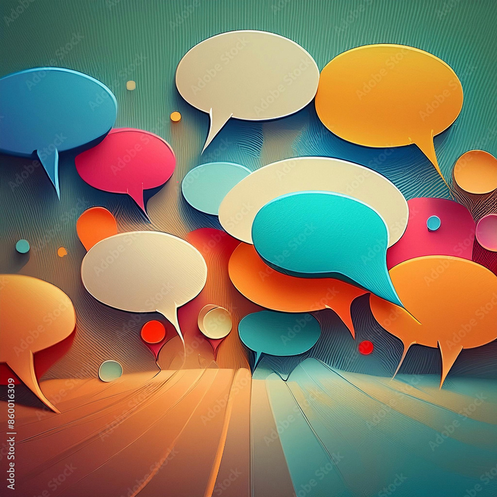 Chat bubbles. Glass-like chat bubbles with frosted acrylic and gradient ...