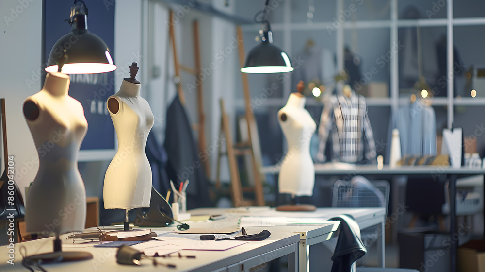 Fashion Design Studio Tailors office Design Room in the Office ...