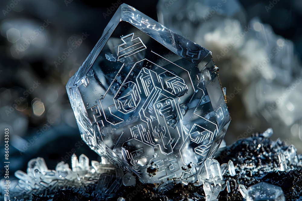 Photo Aesthetic, High-Resolution Photo: Alien Crystal Formation with ...