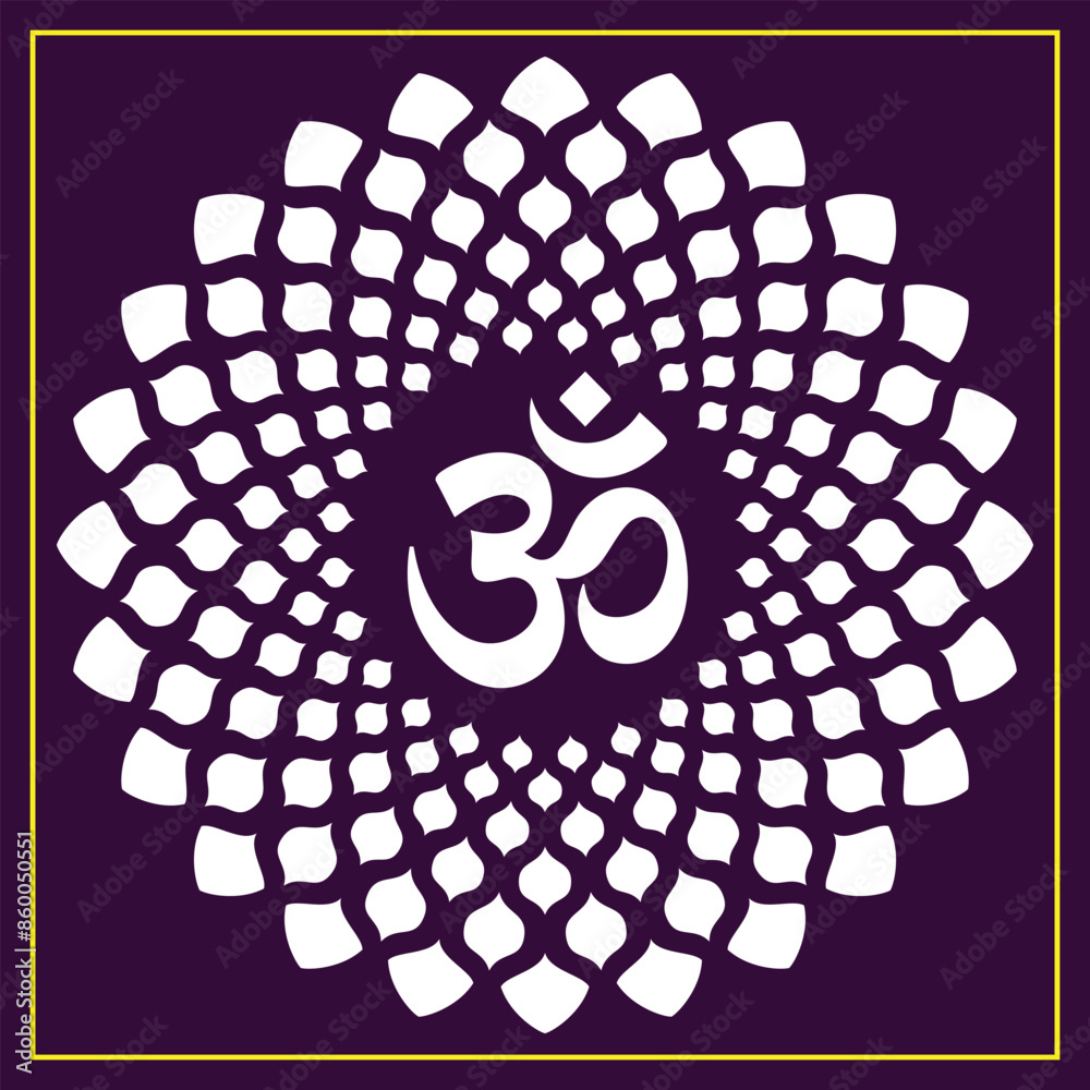 Om Jali design used for temples, Mandir. Om acrylic jali, corian jali ...