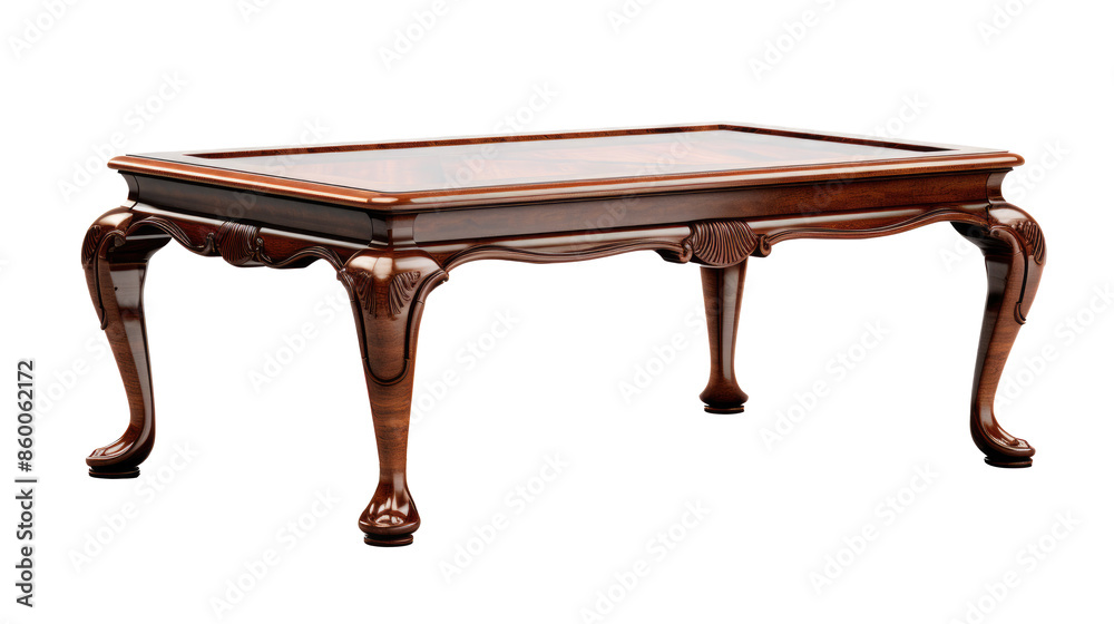 Vintage table Interior design concept furniture for living isolated on ...
