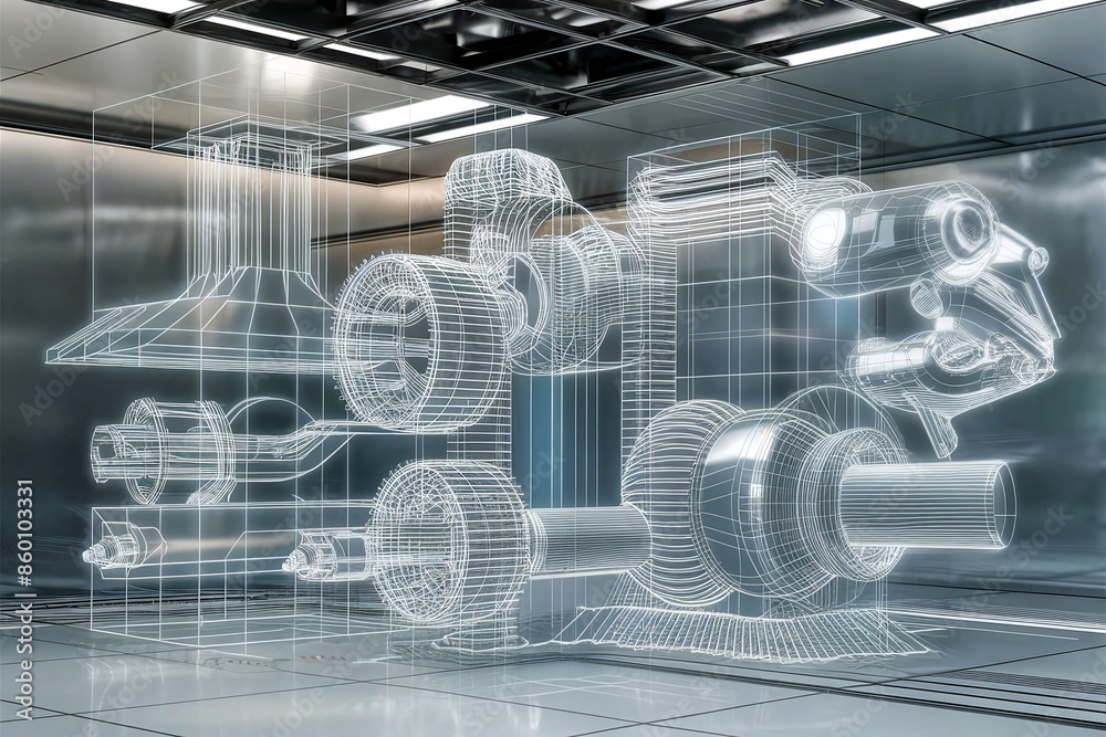 engineering, mechanical, technology, futuristic, gears, circuits ...