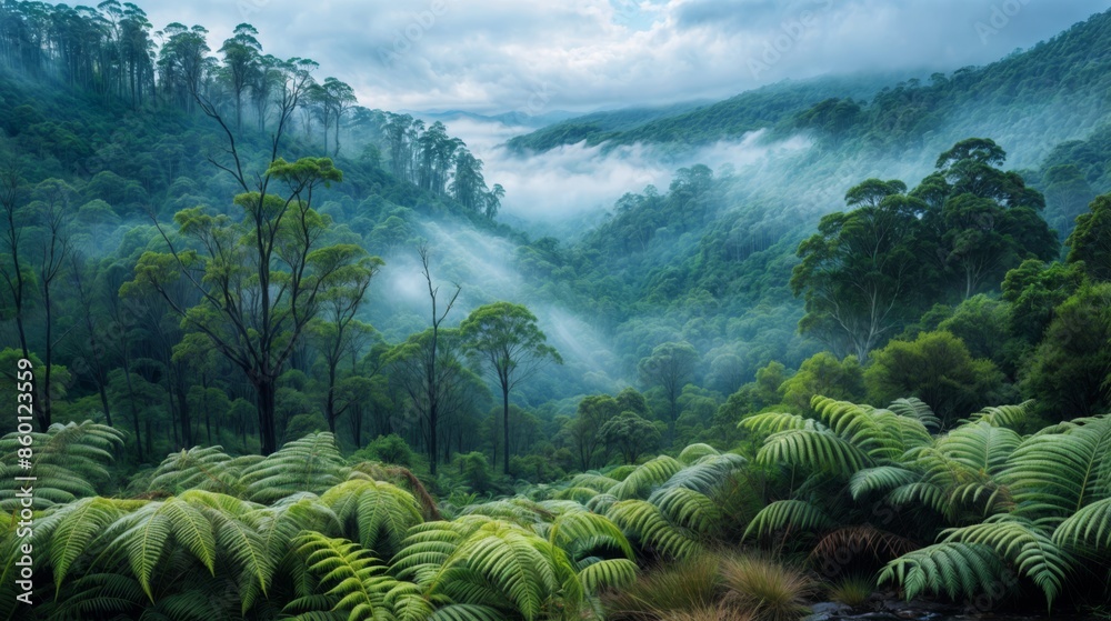 Stock image of the Gondwana Rainforests, Australia, ancient greenery ...