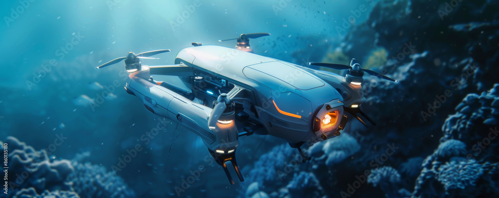 Deep-sea exploration drone that navigates the abyss Record rare marine ...