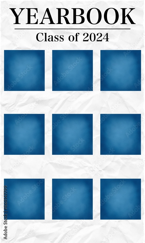 Yearbook backdrop, class of 2024, member in class, graduation photo ...