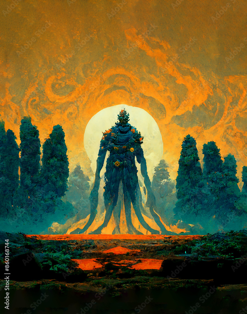 Jungle Monster PNG Sublimation Artwork for T-Shirts, Textiles, and ...