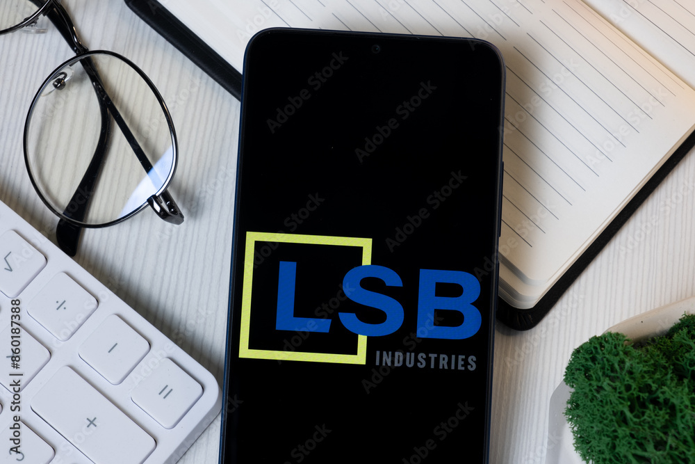 New York, USA - 11 June 2024: LSB Industries Logo on Phone Screen ...