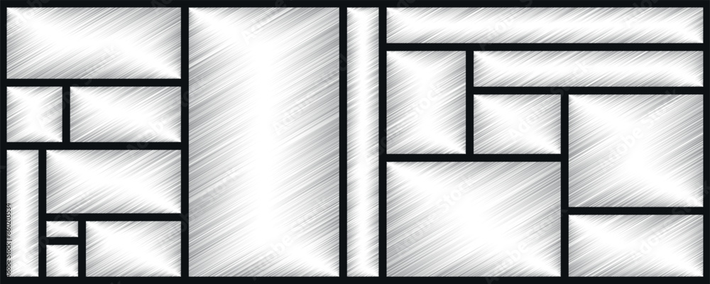 Set of rectangles. Hand drawn shapes collection. Shapes with scribble ...