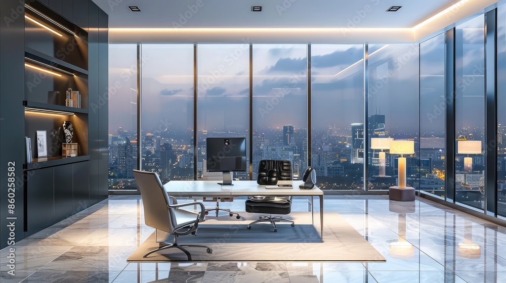 Modern office interior design . Contemporary workspace for creative ...