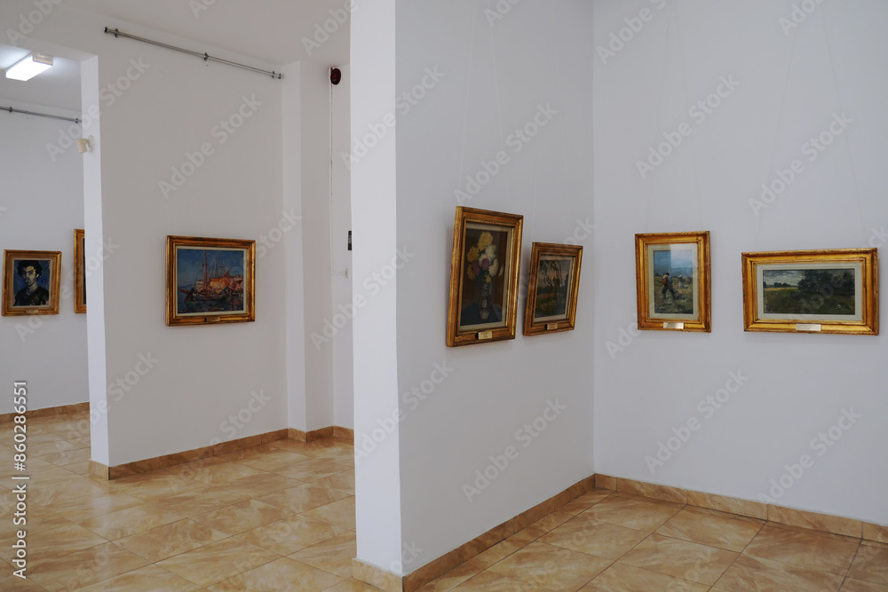 Topalu, Constanta, Romania - June 16, 2024. Interior of "Dinu and ...