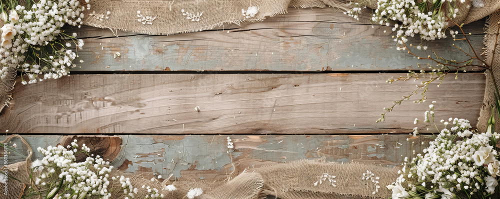 Rustic barn wedding mockup card background with a weathered wood ...
