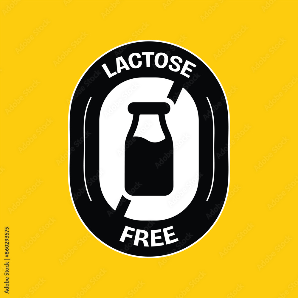 Lactose free Icon, Lactose-free milk is easier to digest for people ...