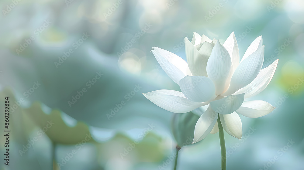 Fine art Beautiful white lotus flower and lotus flower plants pure ...