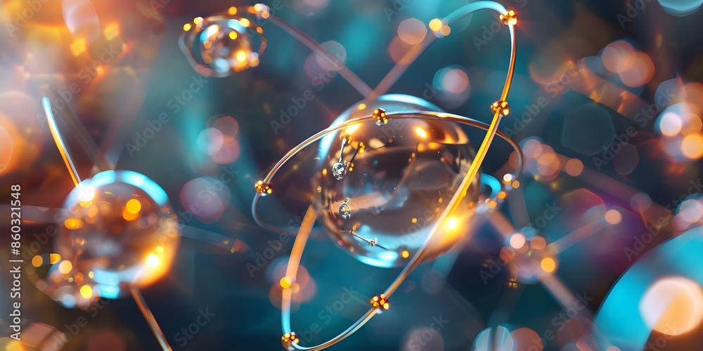 Visualizing Hydrogen and Helium Atoms in 3D. Concept Chemistry, Atoms ...