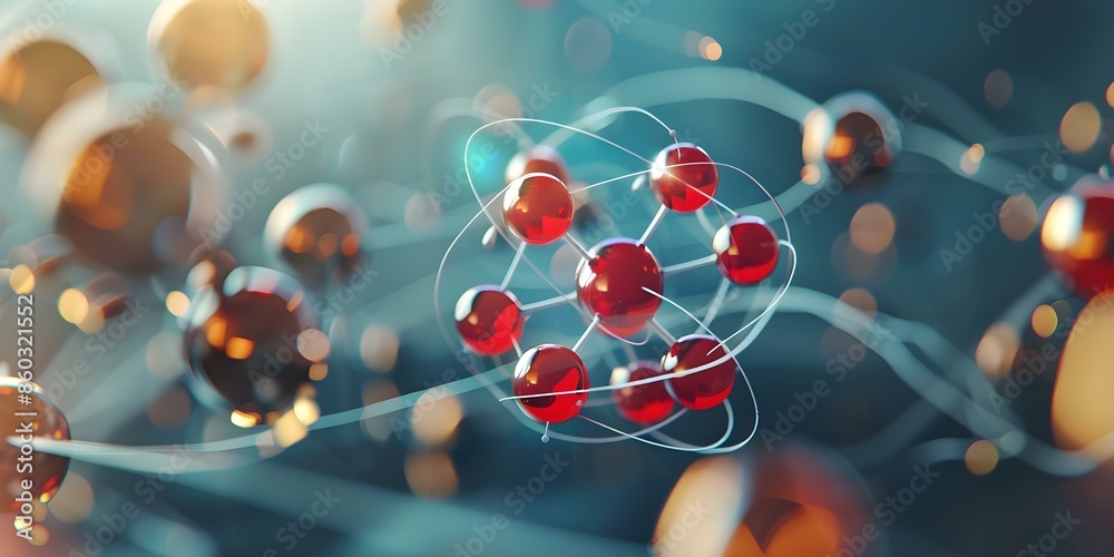 Illustration of helium atom displaying electron and proton arrangement ...