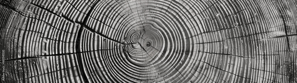 Tree trunk cross section growth rings, created with generative AI ...