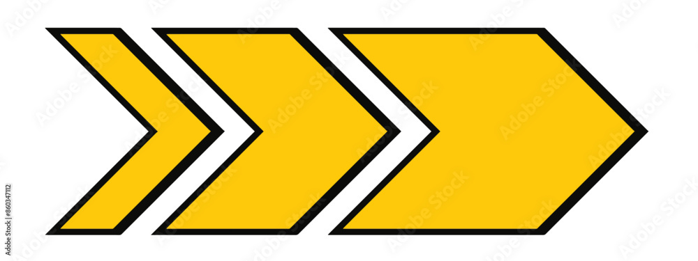 Fast Forward Arrow. Move forward arrow vector. Dynamic moving arrow ...