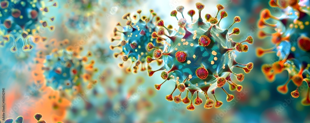 Microscopic View of Dengue Virus Particles Dengue Fever Scientific ...