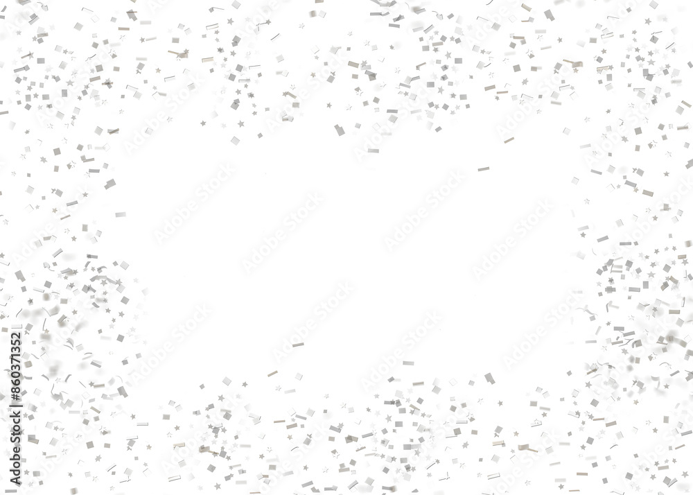Confetti falling down isolated on transparent background. Rainbow color ...