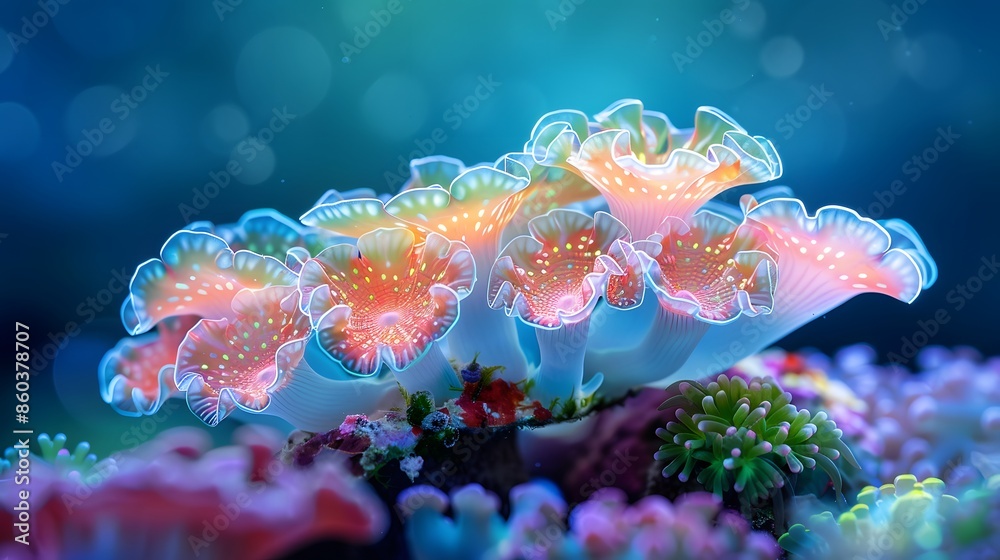 Foto de An abstract composition of coral textures and patterns ...