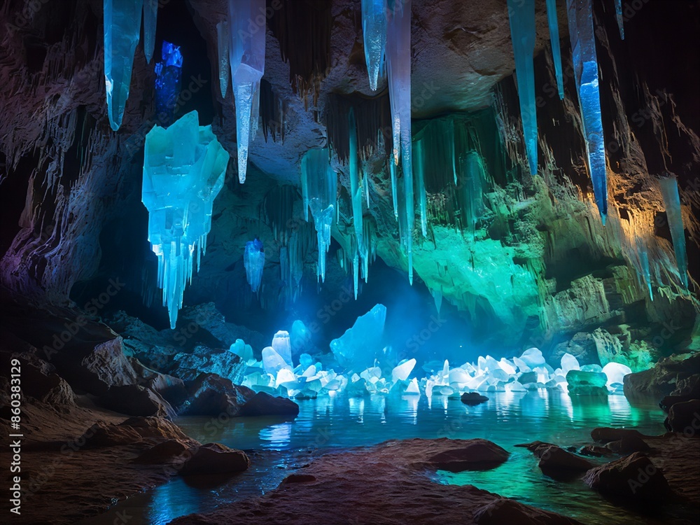 Iridescent Ice Cave: A Hidden Gem of Nature's Artistry, The crystal ...