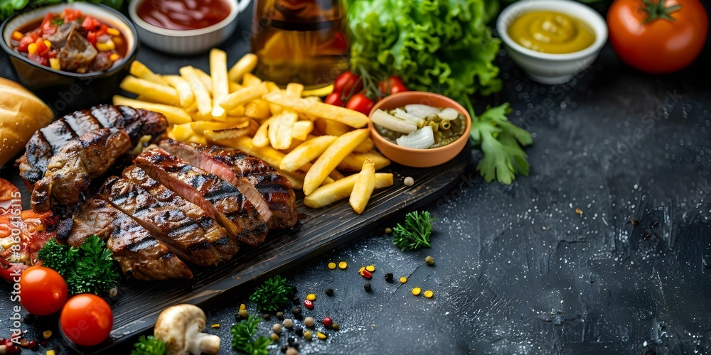 Menú para llevar con opciones de carne asada, milanesa, pollo y más ...