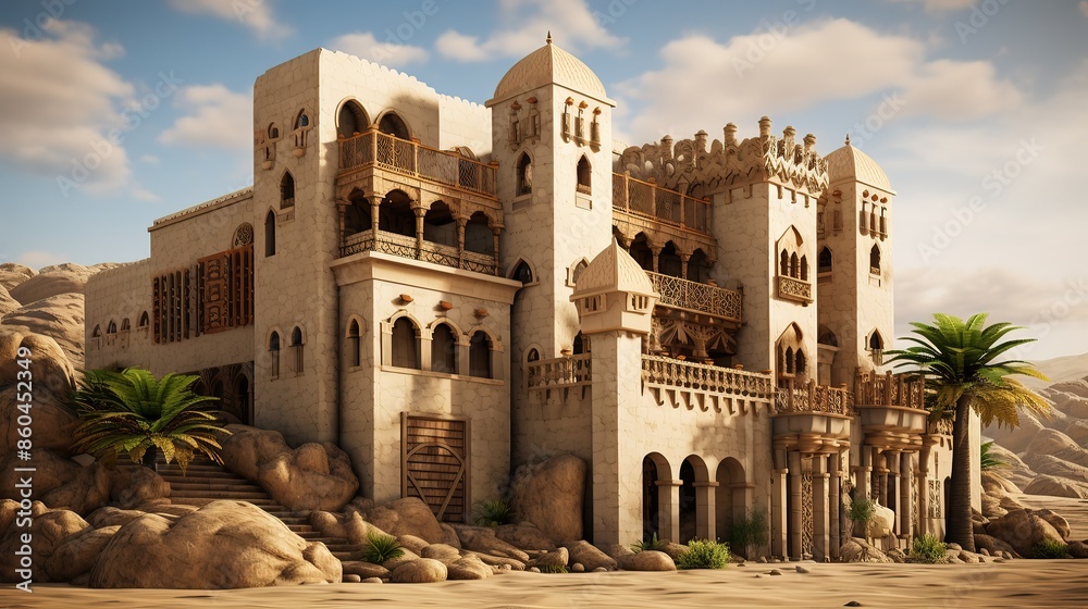 Ancient historical monuments and monuments, ancient mud mosques built ...