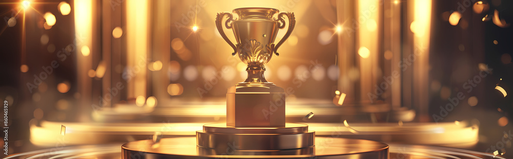 Winner award podium prize silver gold trophy win champion pedestal ...